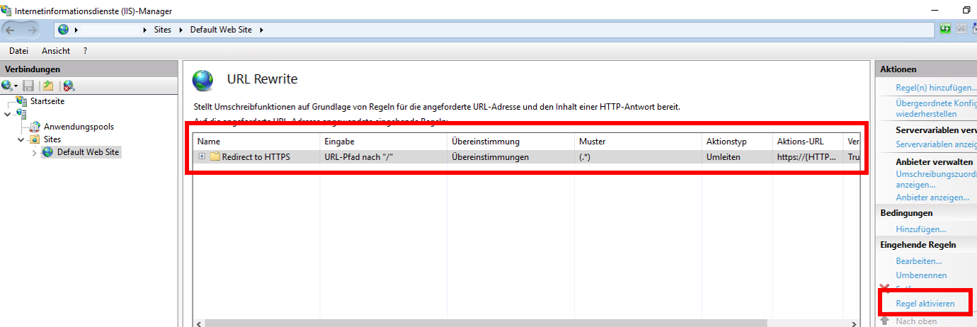Microsoft IIS: HTTPS Umleitung mit URL Rewrite | it-feed